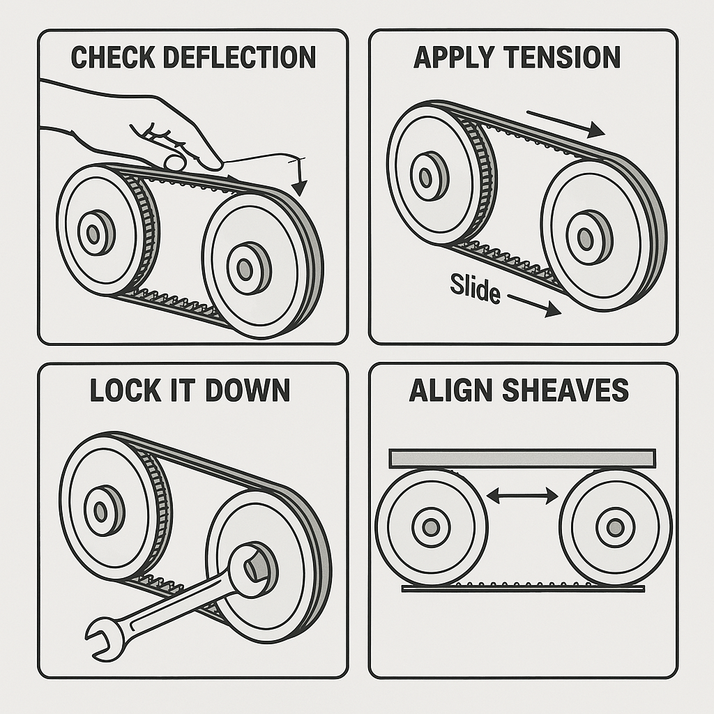 Proper Belt Tensioning on Two Sheaves: A Technician’s Guide – ETX ...